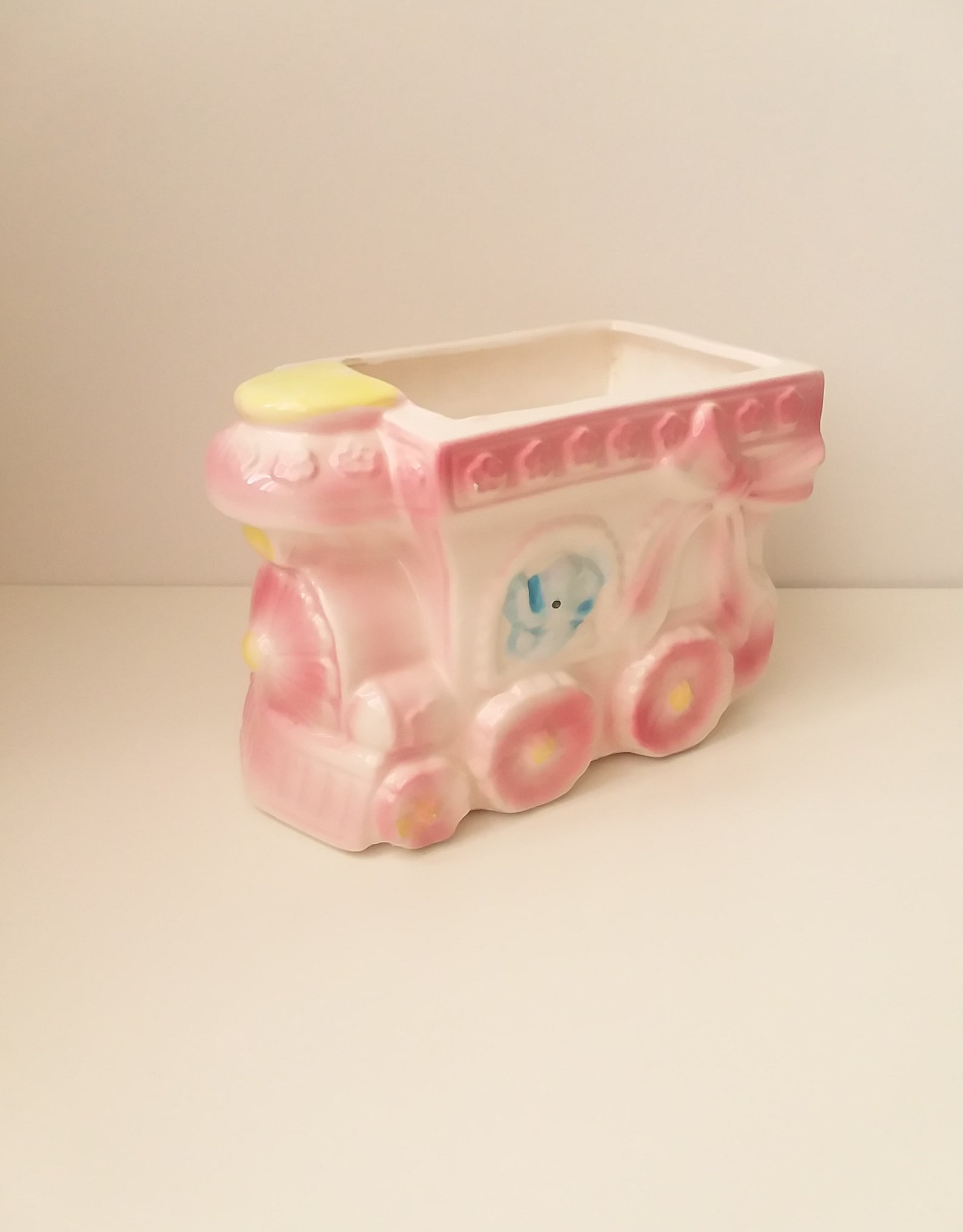 Vintage Rubens Baby Train Figurine/vase ~ Nursery Decor ~ Collectible ...