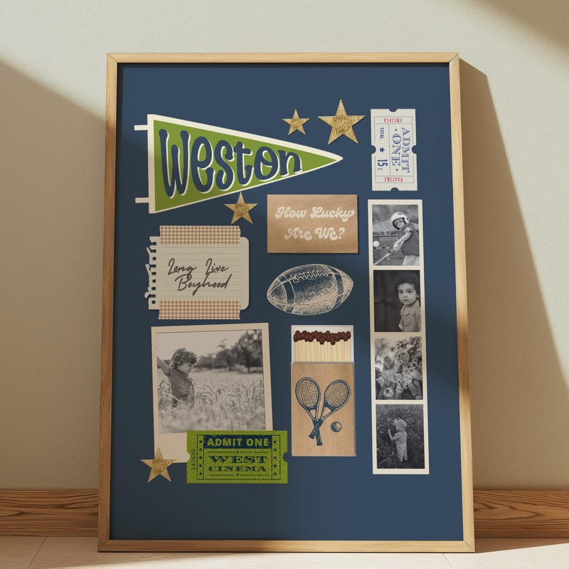 Personalized Collage Boards - Etsy