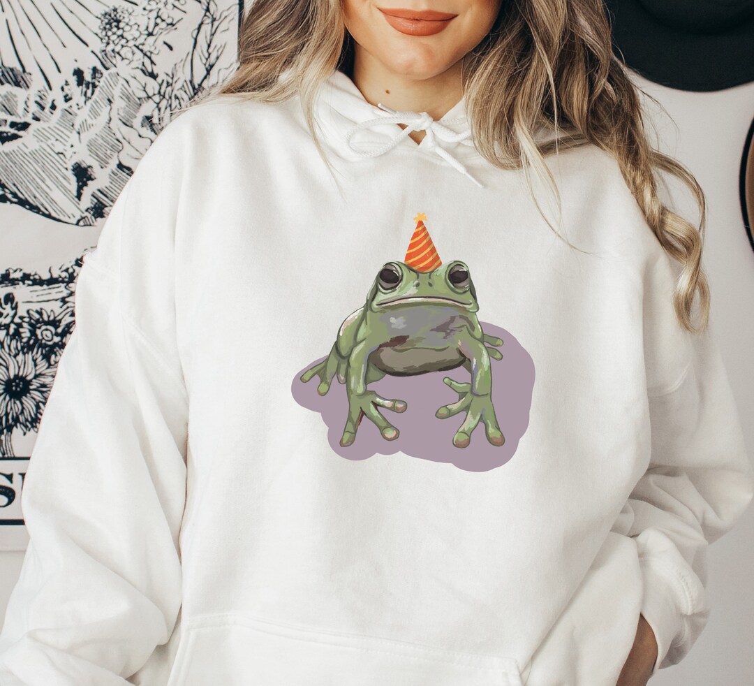 Birthday Frog Hoodie Teen Girl B-day Party Gift Froggie Sweatshirt - Etsy