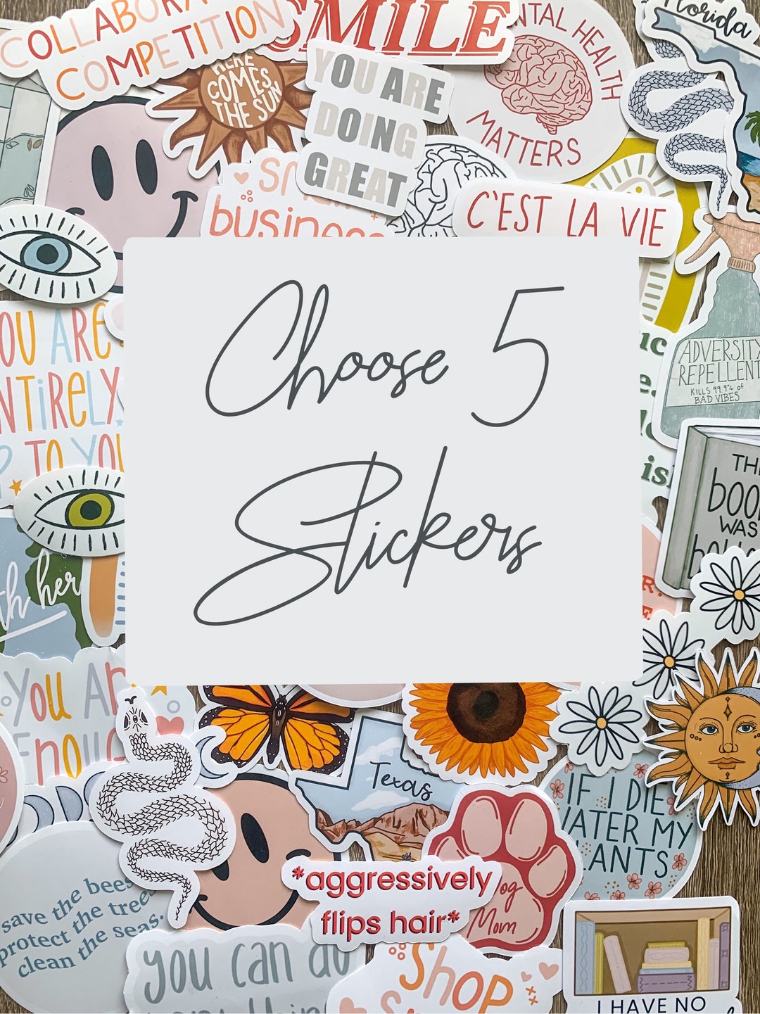 Choose 5 Stickers Pack Laptop Sticker Pack Teen Gift Ideas - Etsy