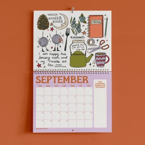 2026 Whimsical Doodle Artistic Wall Calendar Creative - Unique Design ...