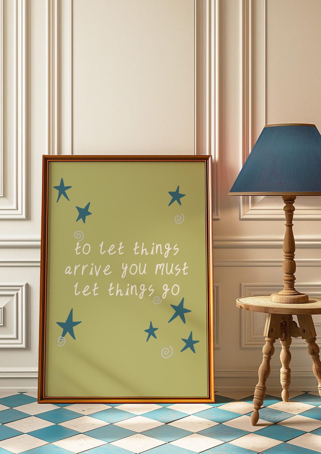 To Let Things Arrive You Must Let Things Go” Print, Inspirational Quote ...
