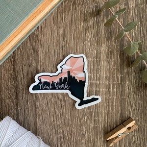 New York State Sticker the Empire State Sticker Cute Die Cut Sticker ...