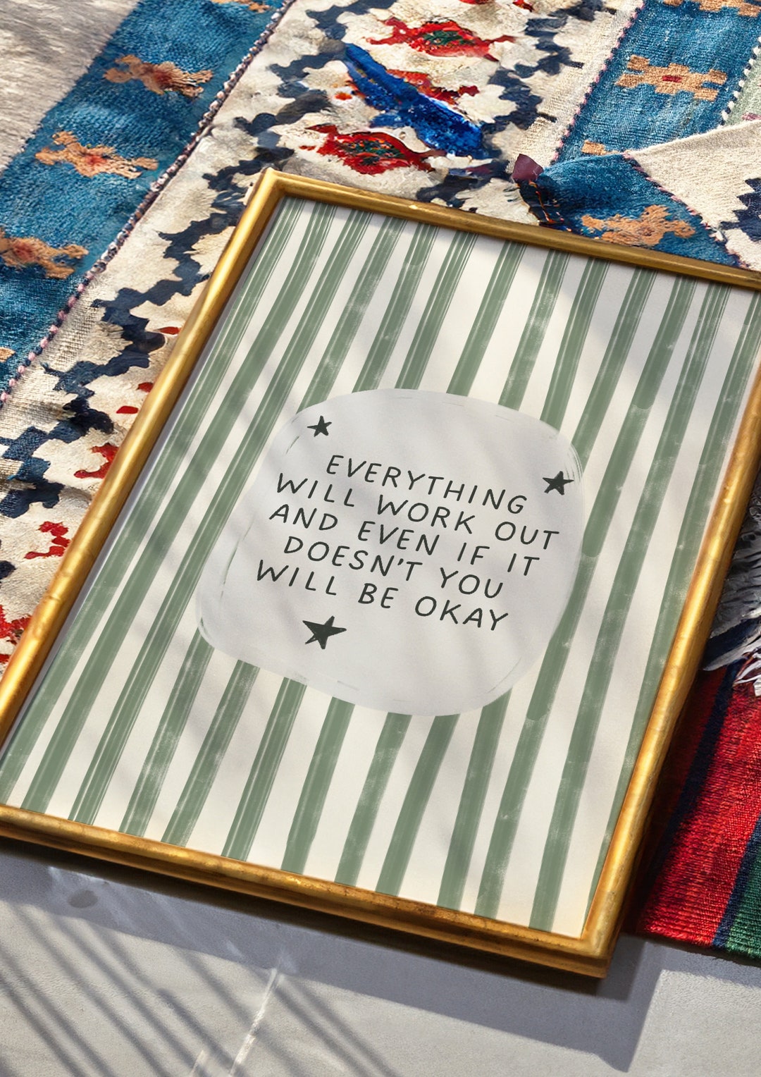 Everything is Going to Work Out PHYSICAL Print | Mental Health ...