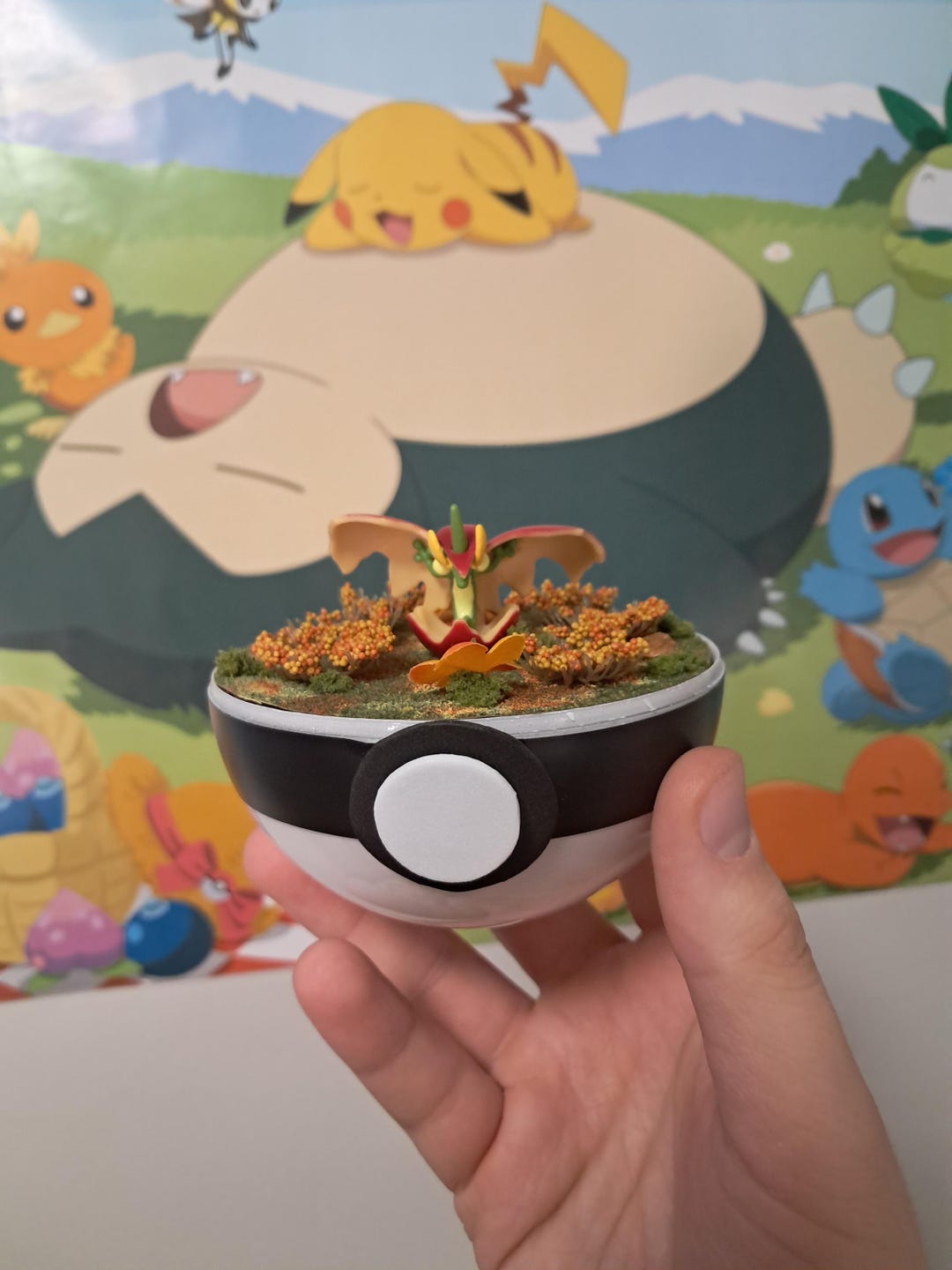 Flapple Small Pokemon Pokeball Terrarium Paradise Ball Shelf Desk ...