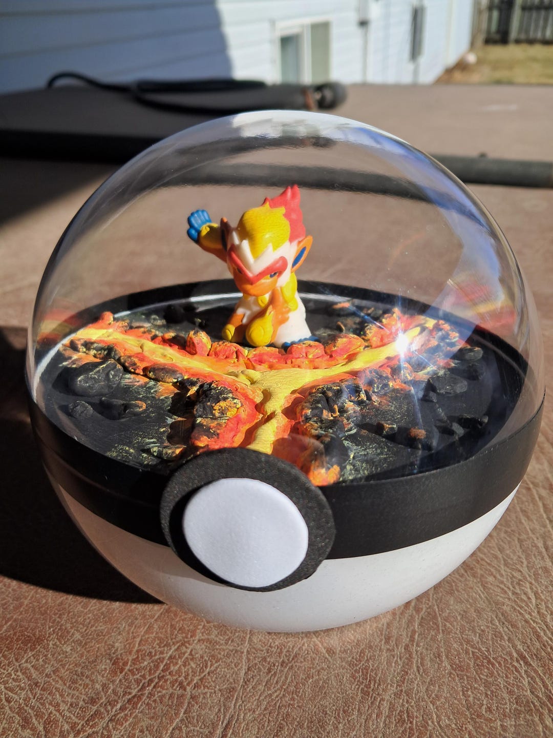 Infernape Large Pokemon Pokeball Terrarium Paradise Ball Shelf Desk ...