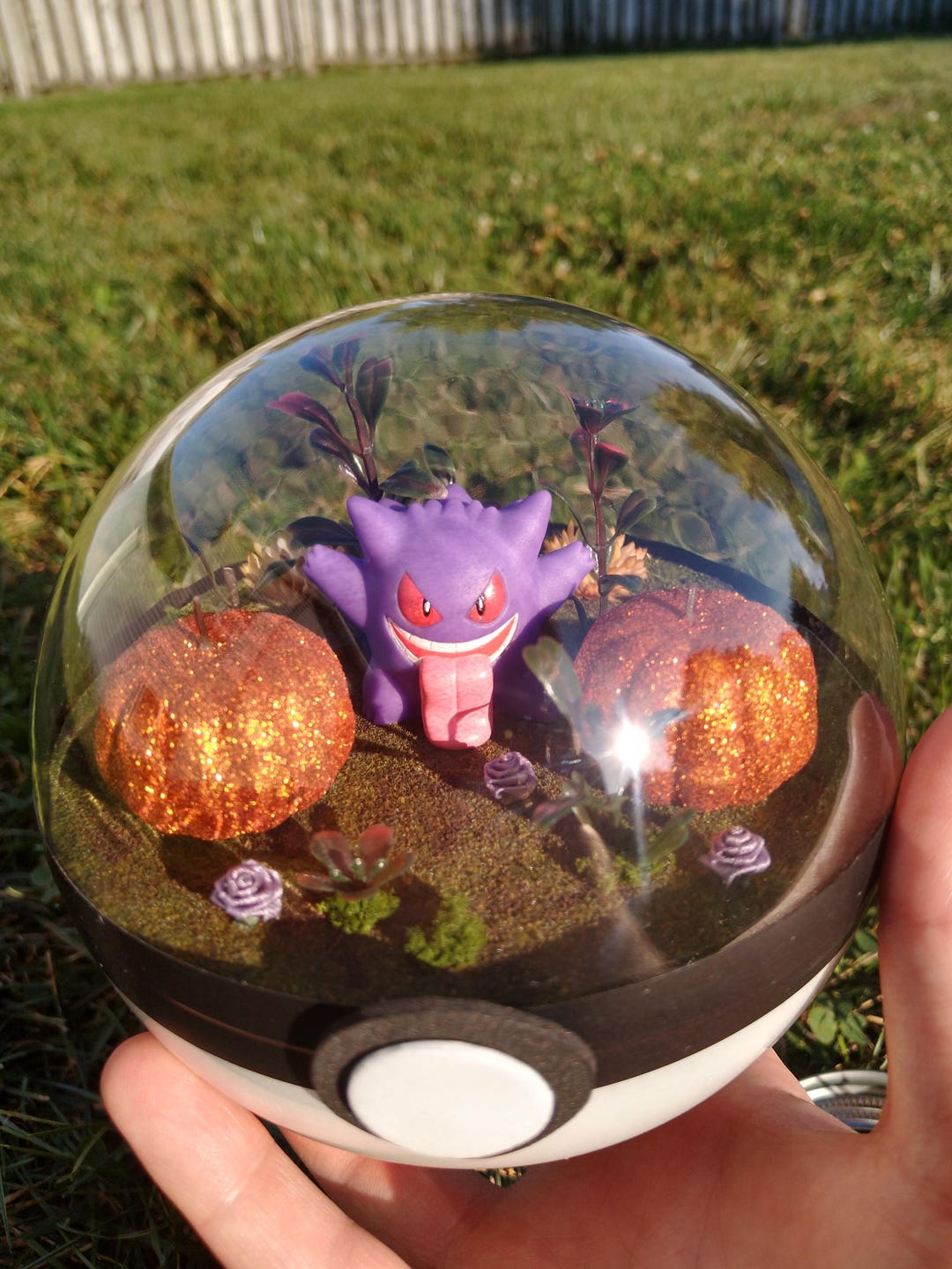 Gengar Large Pokemon Pokeball Terrarium Paradise Ball Shelf Desk ...
