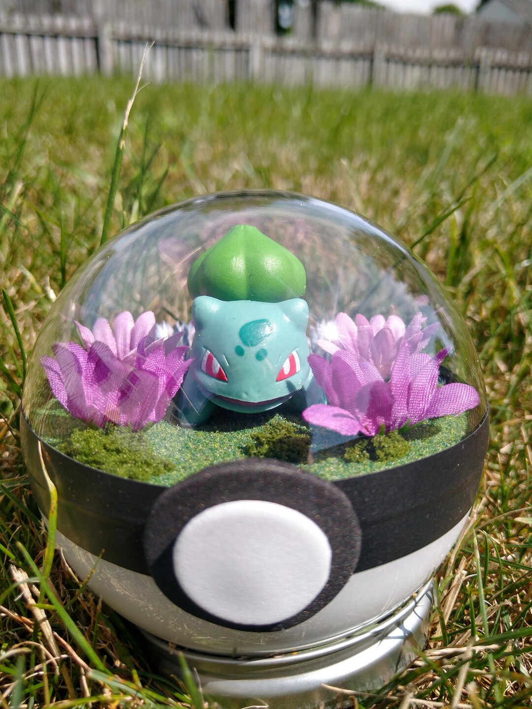 Bulbasaur Small Pokemon Pokeball Terrarium Paradise Ball Shelf Desk ...