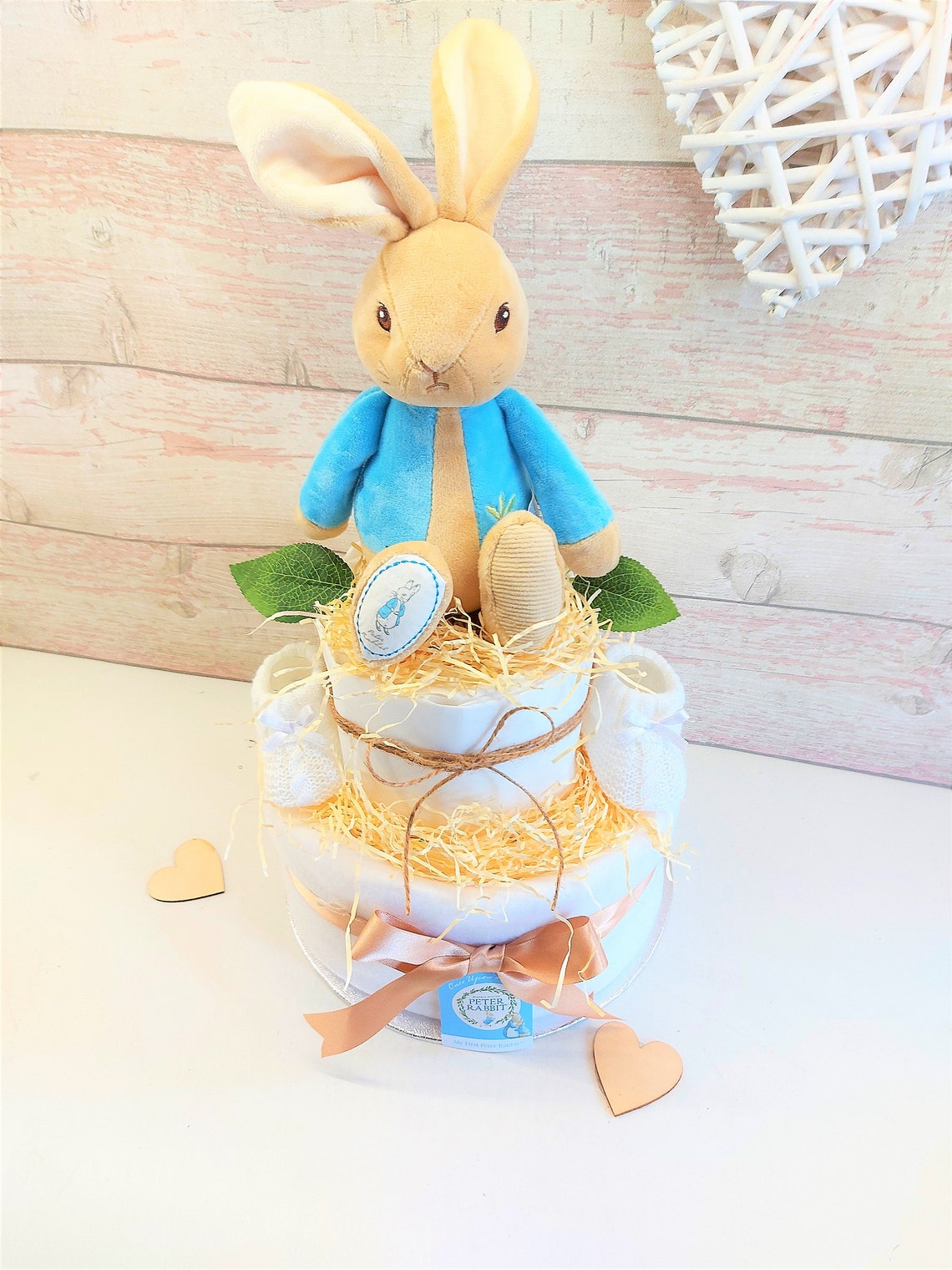 Nappy Cakes Peter Rabbit Theme Unisex Baby Hamper Baby Boy | Etsy UK