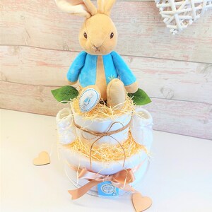 Nappy Cakes, Peter Rabbit Theme, Unisex Baby Hamper, Baby Boy Gift ...