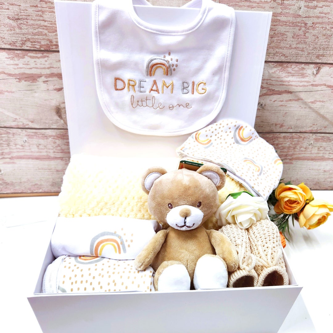 New ''baby Bear '' Theme Baby Hamper, Baby Shower Box, Personalised Box ...