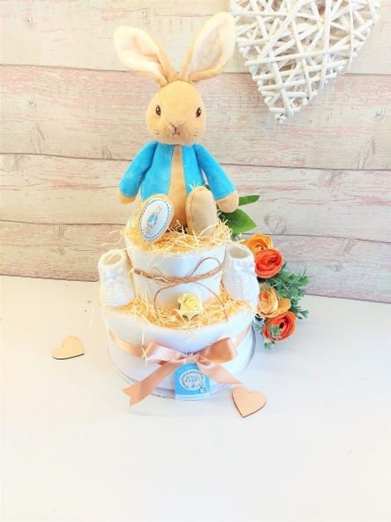 Nappy Cakes Peter Rabbit Theme Unisex Baby Hamper Baby Boy | Etsy UK