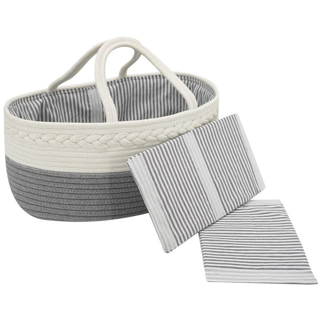 Baby Nappy Caddy , Diaper Storage Bag, Baby Hamper Basket, Nappy ...