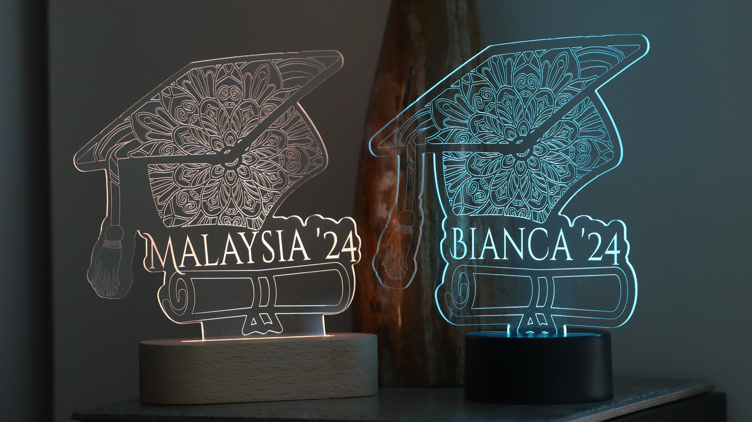 Personalized Night Light, Custom Led Sign, Personalized Acrylic Light ...