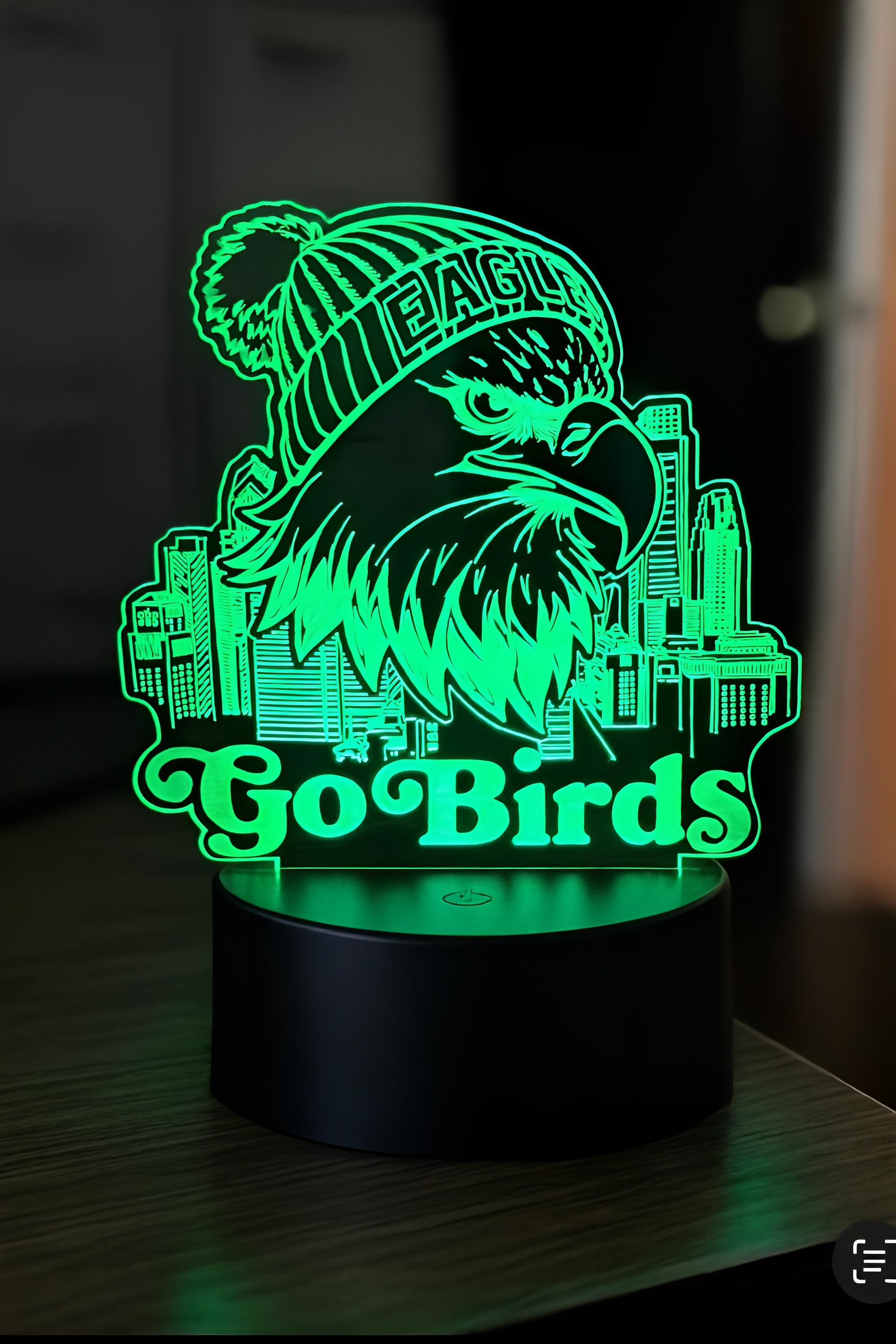 Eagles LED Night Light: Philadelphia Football Fan Decor - Etsy