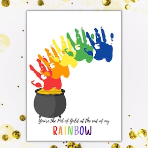 St. Patrick's Day Handprint Art | A Pot of Gold at the End of the ...