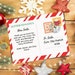 Christmas Letter to Santa | Postcard to the North Pole | Holiday Santa ...
