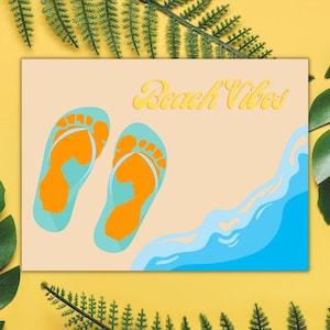 Flip Flop Footprint Art | Summer Footprint Art Crafts for Kids | Flip ...