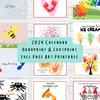 Handprint Calendar 2025 | Footprint Art Calendar | 2025 Calendar ...