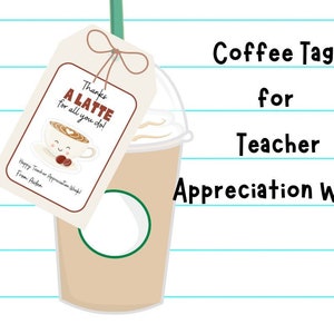 Teacher Appreciation Week Gift Tags for Teacher | Printable Gift Tag ...