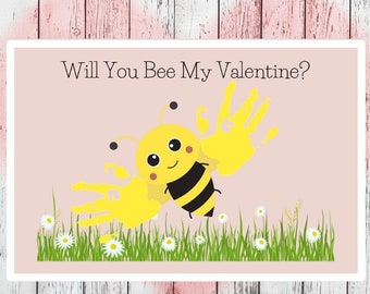 Bee Handprint Craft - Etsy