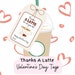 Valentine's Day Tags for Teacher | Printable Gift Tag for Valentine's ...