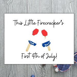 4th of July Footprint Art Fourth of July Footprint Craft for Infants ...