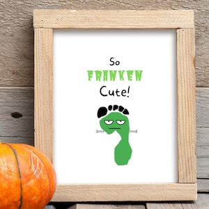 So Franken Cute Frankenstein Footprint and Handprint Art Printable ...