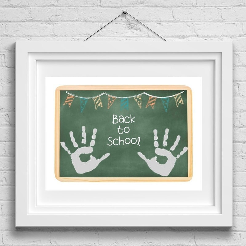 Back to School Handprint Art - Etsy