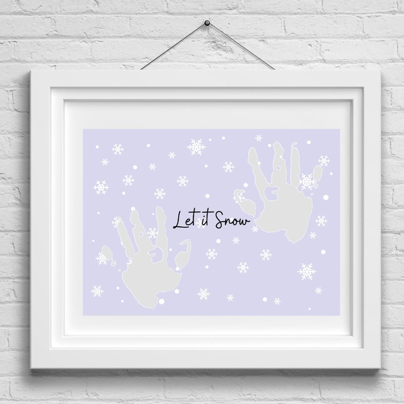 Snowflake Handprint - Etsy