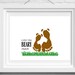 I Love You Beary Much Footprint Art Mama Bear Baby Bear Footprint Craft ...