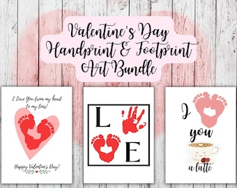 I Love You so Stinkin Much Footprint Art Happy - Etsy