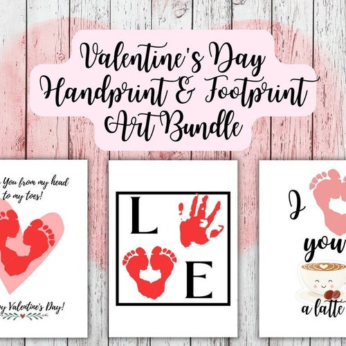 Printable Valentine Handprint Art Kids Activities Printable - Etsy
