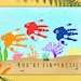 You're Fin-tastic Fish Handprint Art | Summer Ocean Fish Footprint Art ...