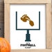 Football Footprint Art Football Footprint Craft Fall Sports Craft for ...
