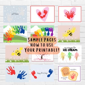 Handprint Calendar 2024 | Footprint Art Calendar | 2024 Calendar ...