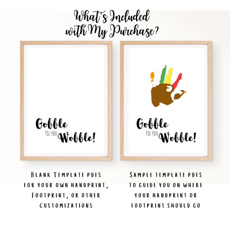 Thanksgiving Turkey Handprint Art Printable | Gobble Til You Wobble ...