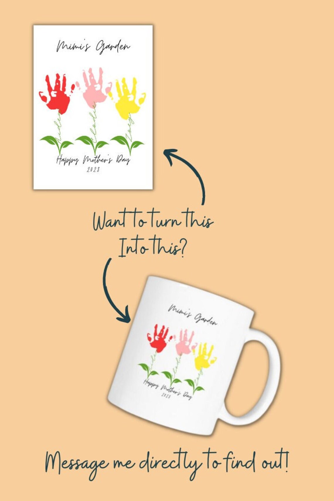 Mother's Day Handprint Craft | Mother's Day Handprint Art | Grandma's ...
