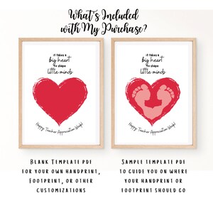 Teacher Appreciation Footprint Art | Teacher Appreciation Handprint Art ...