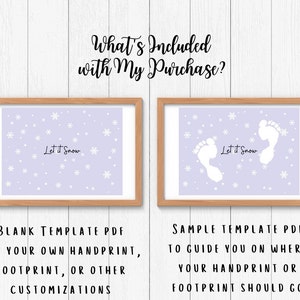 Let It Snow Handprint Craft | Let It Snow Footprint Art | Snowflake ...