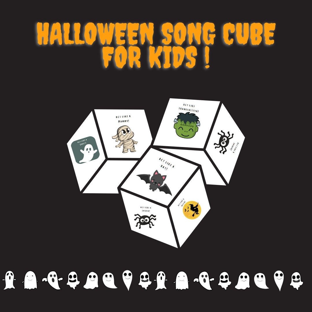 Act Like A Halloween Character Cube | Spooky Pretend Play Dice for ...