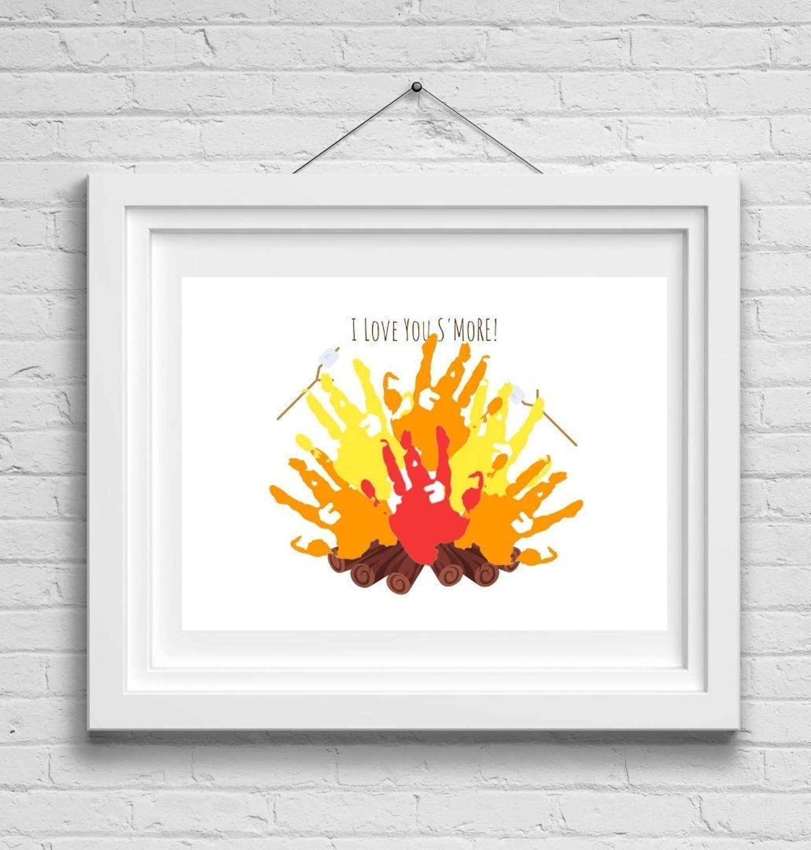 Smore Handprint Craft | S'more Footprint Craft | Love You Smore ...