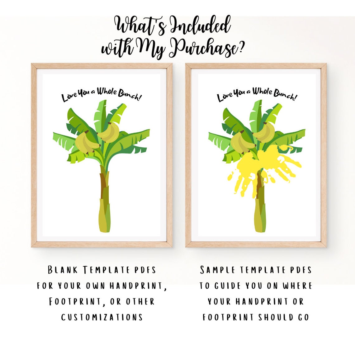 Love You a Whole Bunch Banana Handprint Art | Banana Footprint Art ...