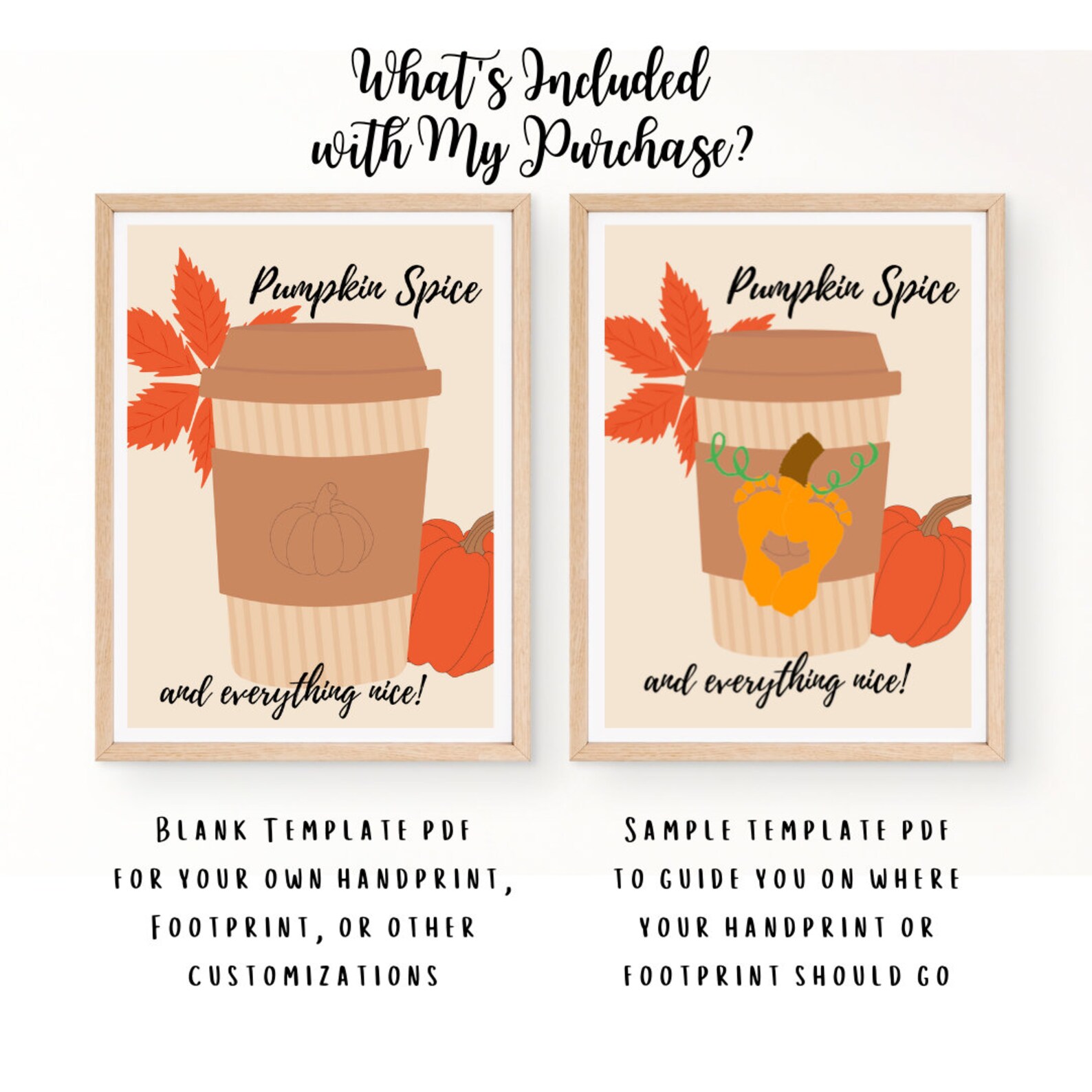 Pumpkin Footprint Craft | Pumpkin Handprint Craft | Pumpkin Spice ...