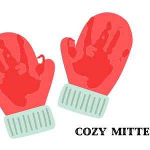 Winter Mittens Handprint Craft | Mittens Handprint Art | Snow Gloves ...