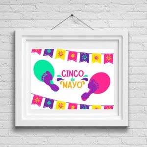 Cinco De Mayo Handprint Art Bundle | Cinco De Mayo Footprint Art Bundle ...