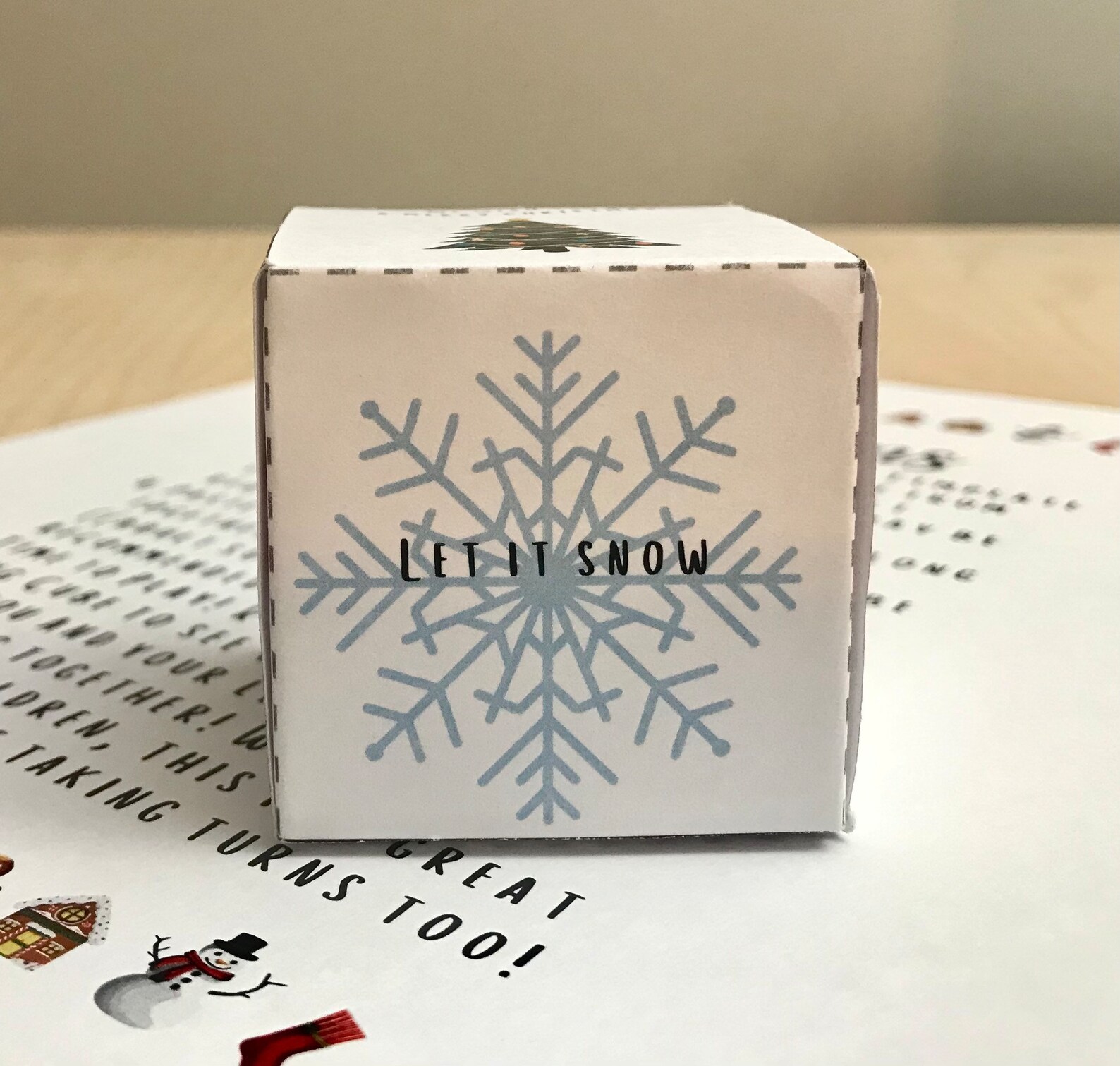 Printable Holiday Song Cube | Children Christmas Song Dice | Creative ...