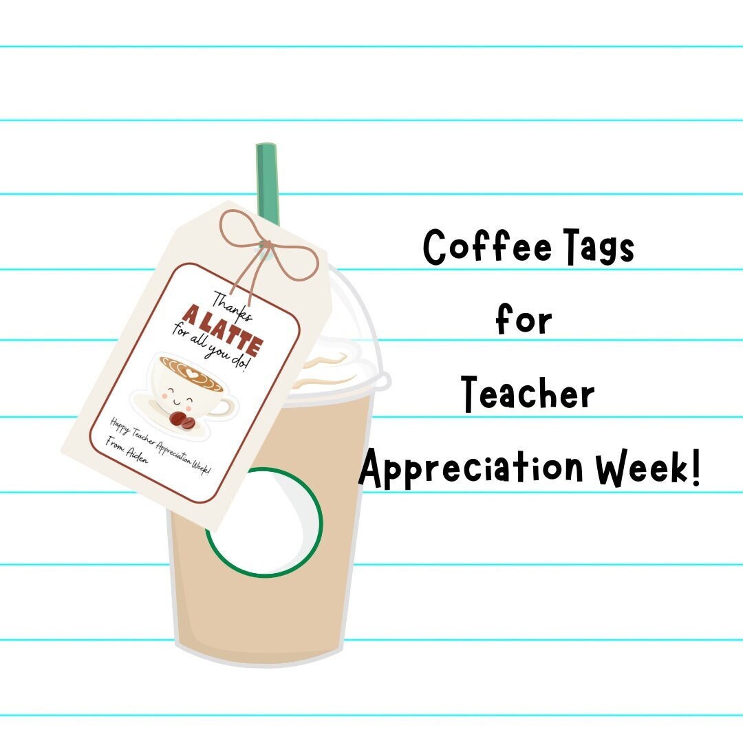 Teacher Appreciation Week Gift Tags for Teacher | Printable Gift Tag ...