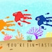 You're Fin-tastic Fish Handprint Art | Summer Ocean Fish Footprint Art ...