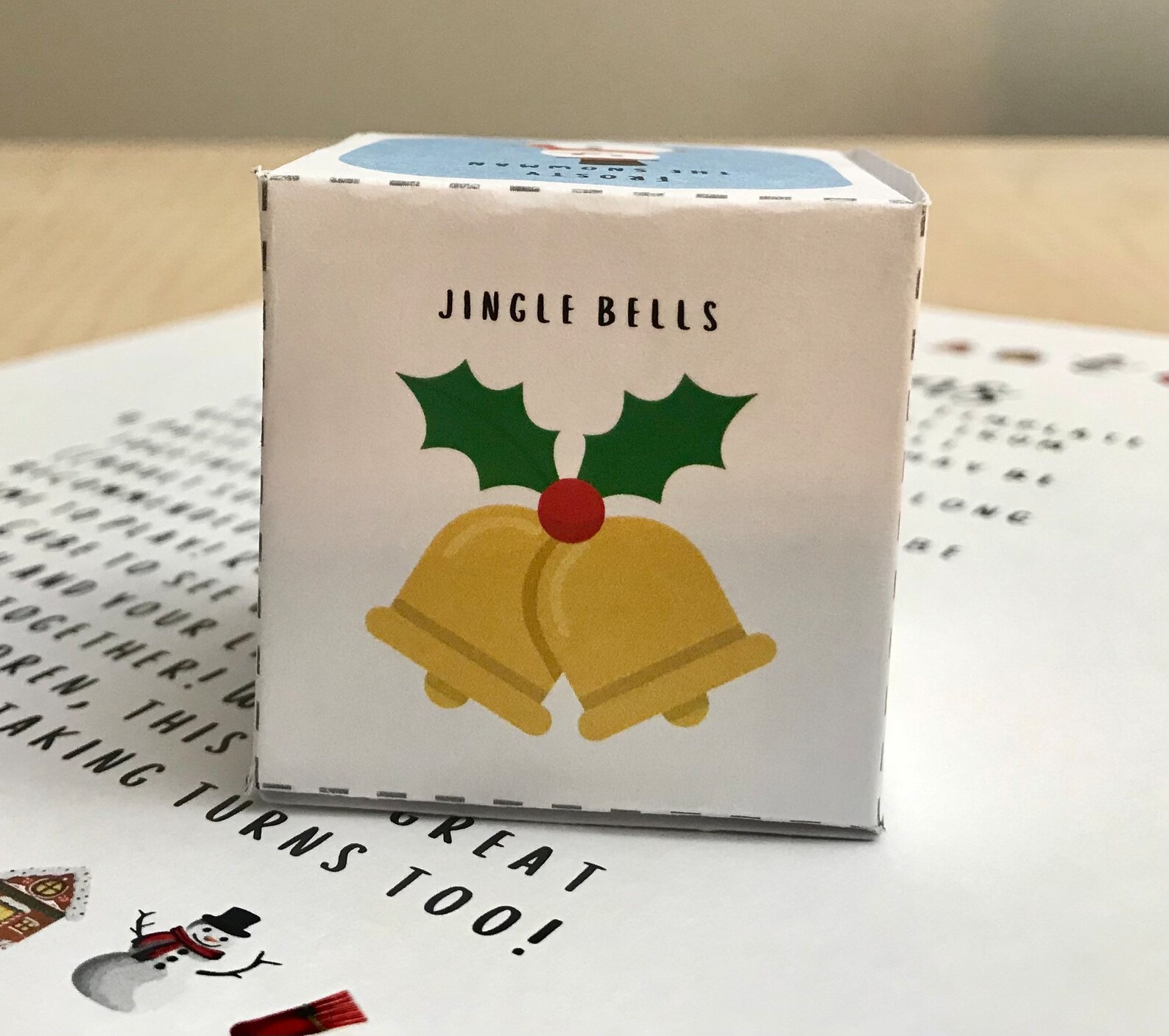 Printable Holiday Song Cube | Children Christmas Song Dice | Creative ...